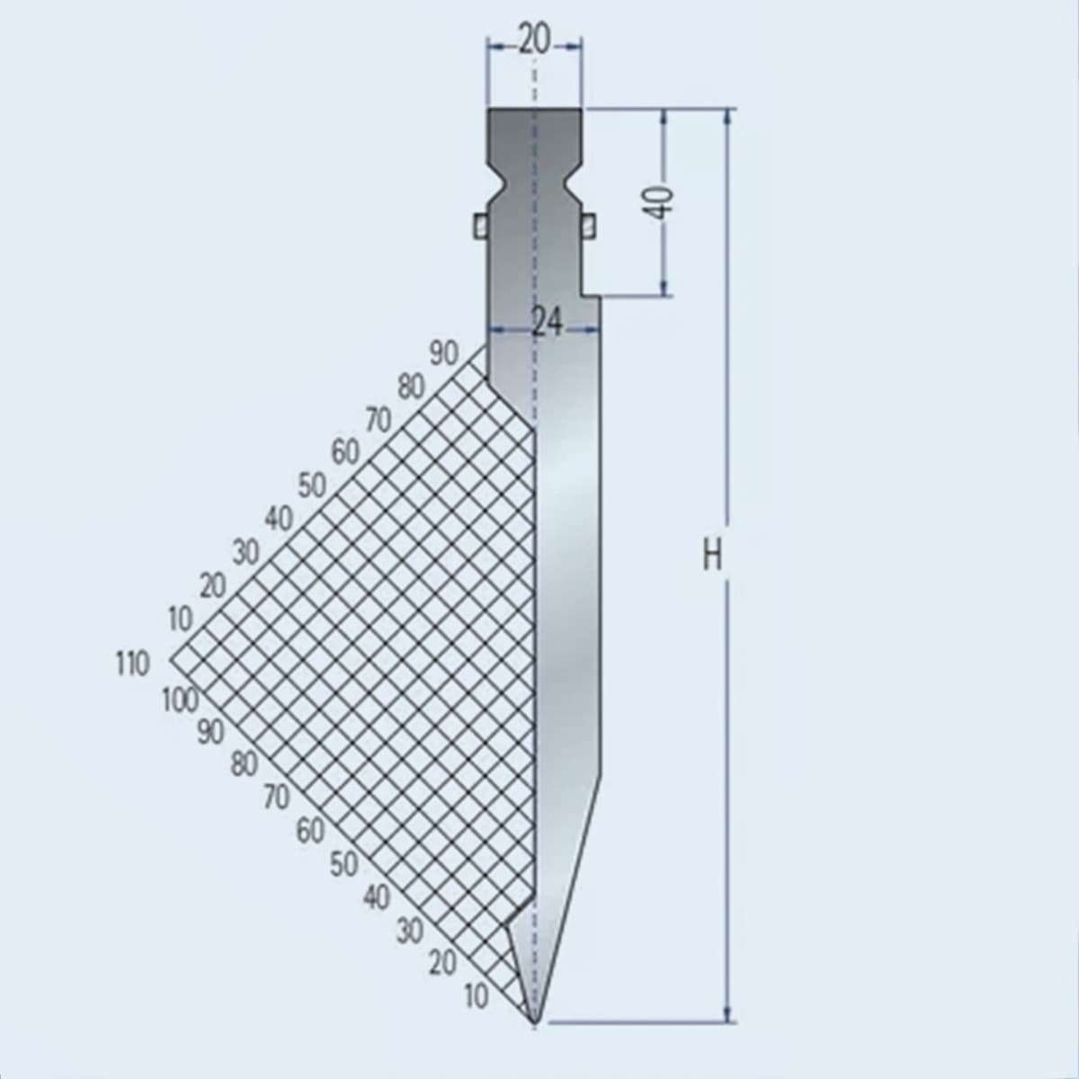 0.02mm Precision Press Brake Punch 85 Degree Trumpf Press Brake Tooling ...