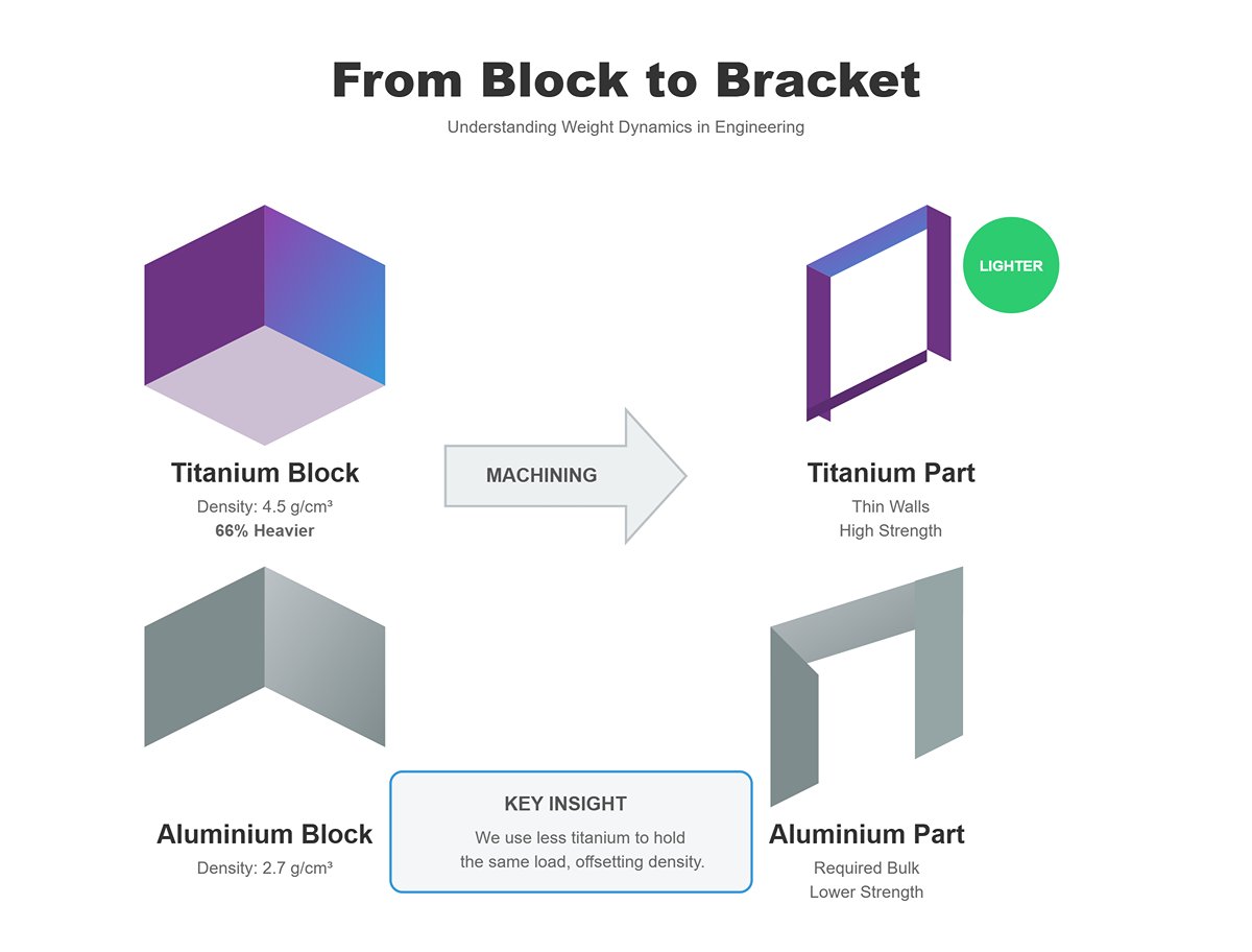 Porównanie wagi tytanu i aluminium: spojrzenie inżynierskie - JEELIX